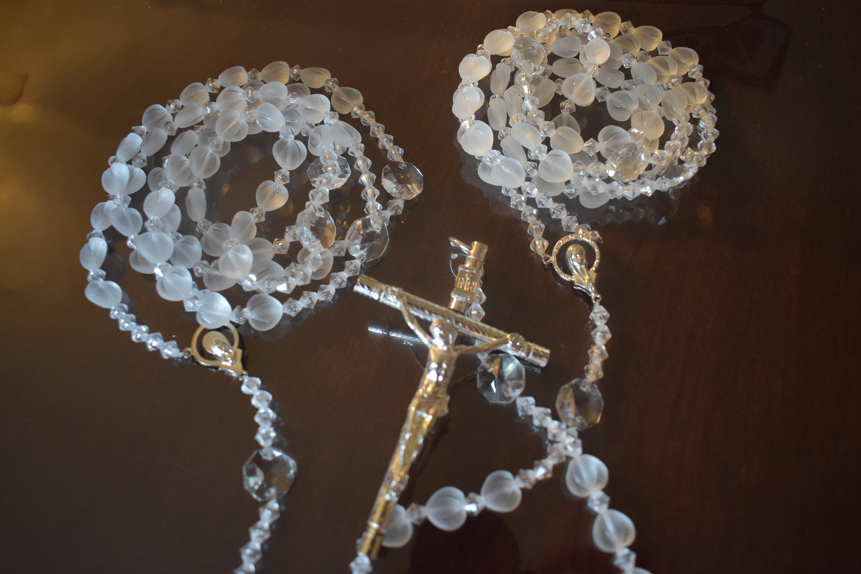 Silver Wedding Lasso Catholic Laso - Mancuerna Lazo De Bodas - Double ...