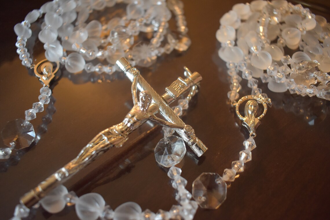 Silver Wedding Lasso Catholic Laso - Mancuerna Lazo De Bodas - Double ...