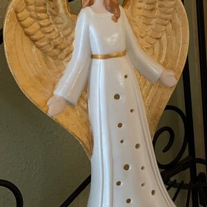 Christmas Angel (ceramic) Light Up - Etsy