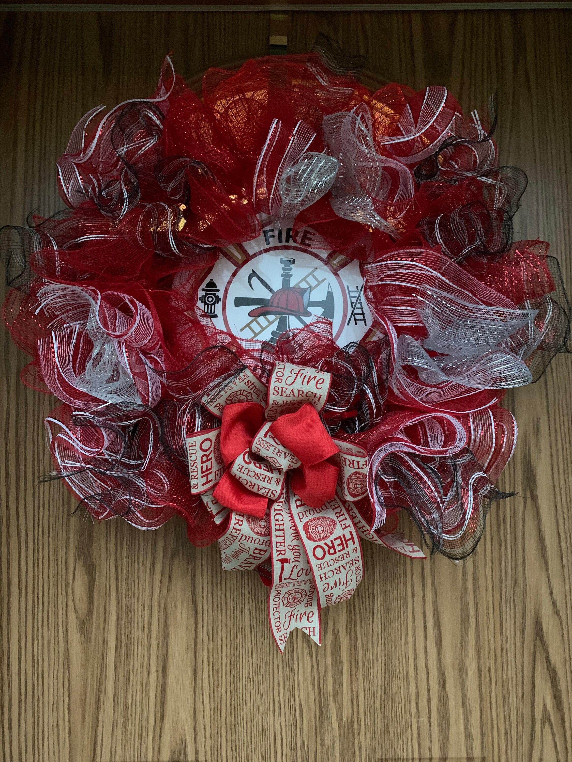 Fire Department Wreath | Etsy