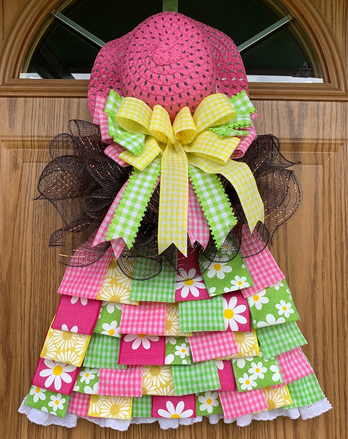 Patchwork Daisies Country Girl/ Flower Dress / Gingham - Etsy