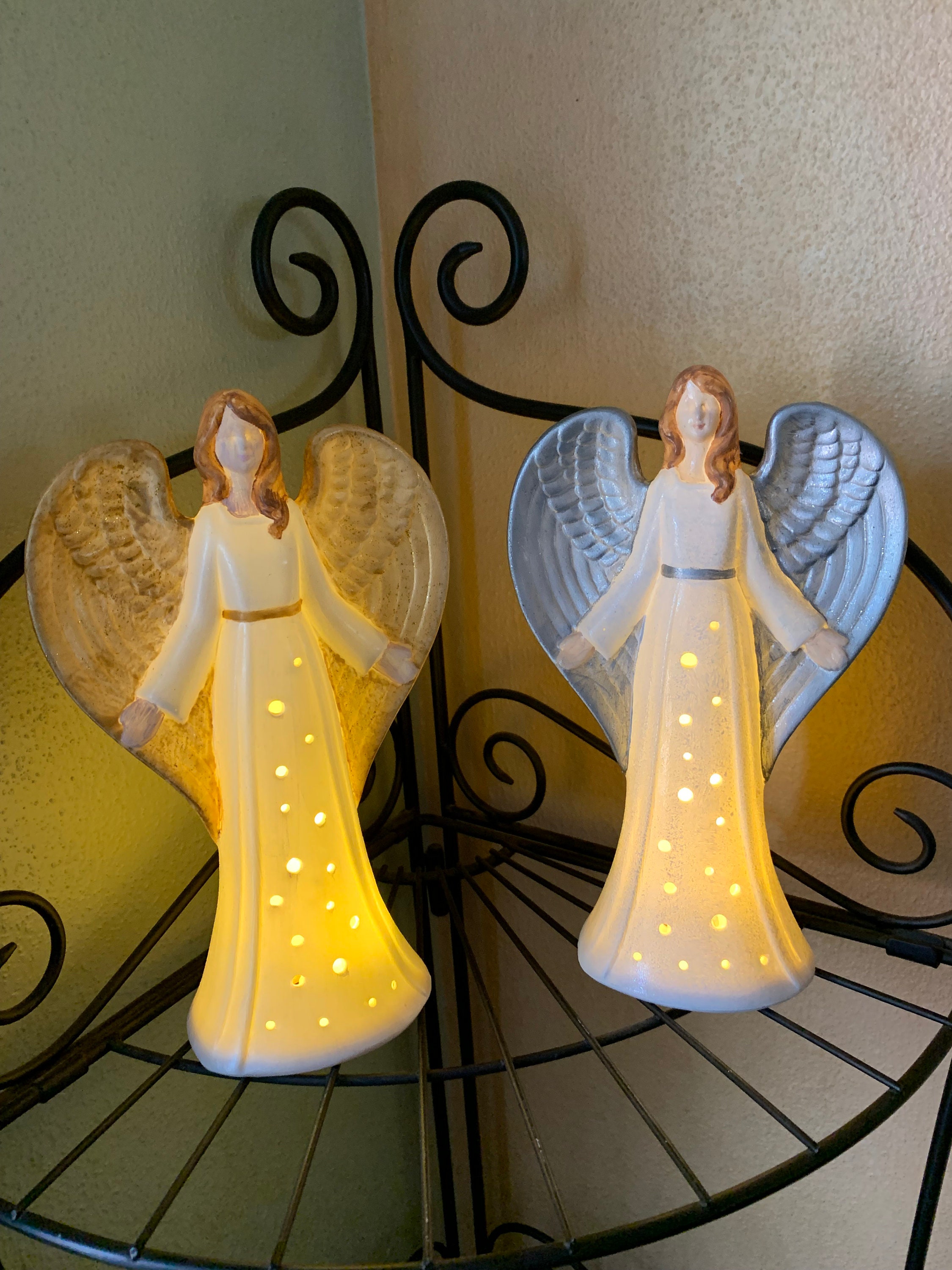 Christmas Angel (ceramic) Light Up - Etsy