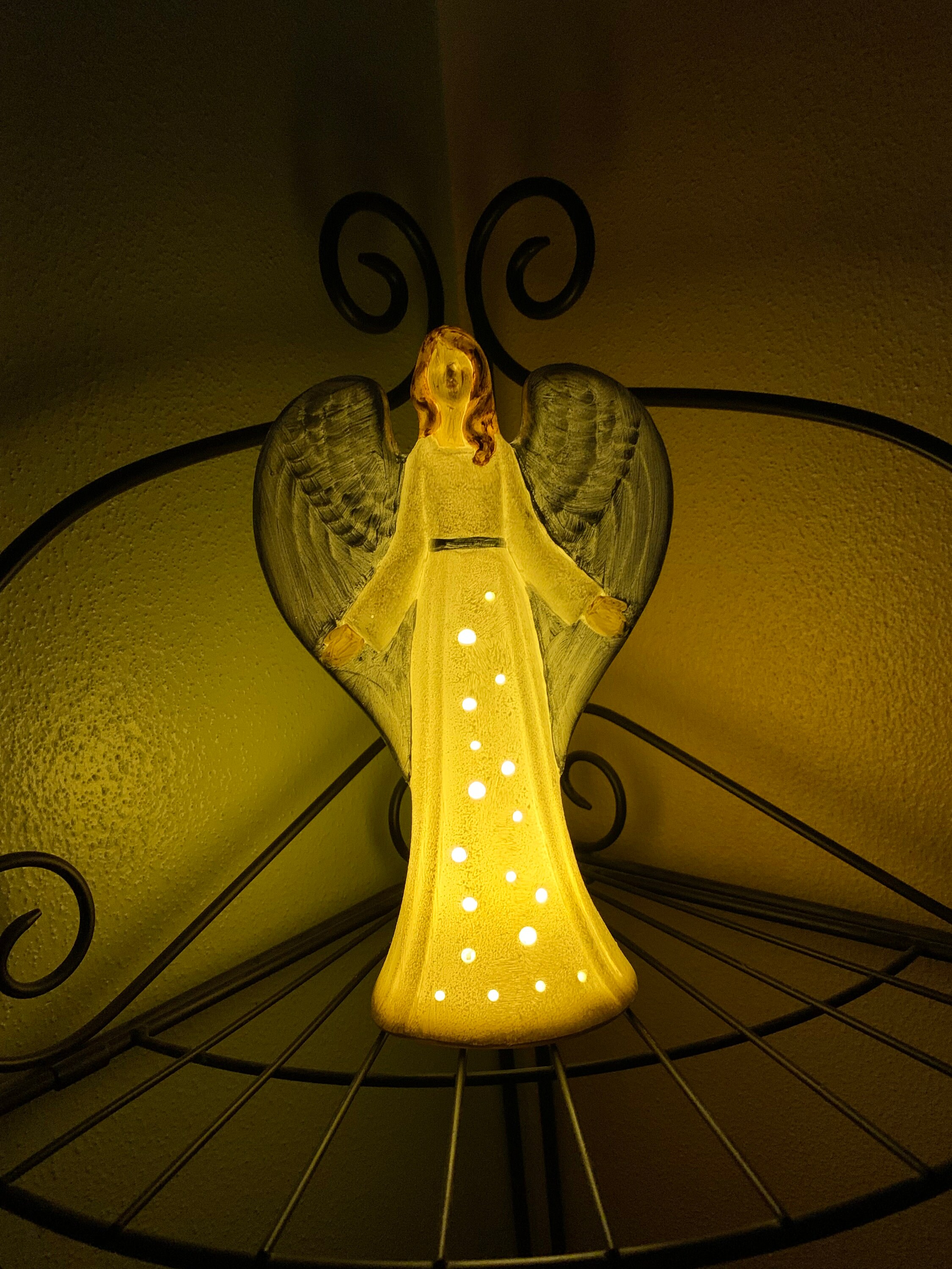 Christmas Angel (ceramic) Light Up - Etsy