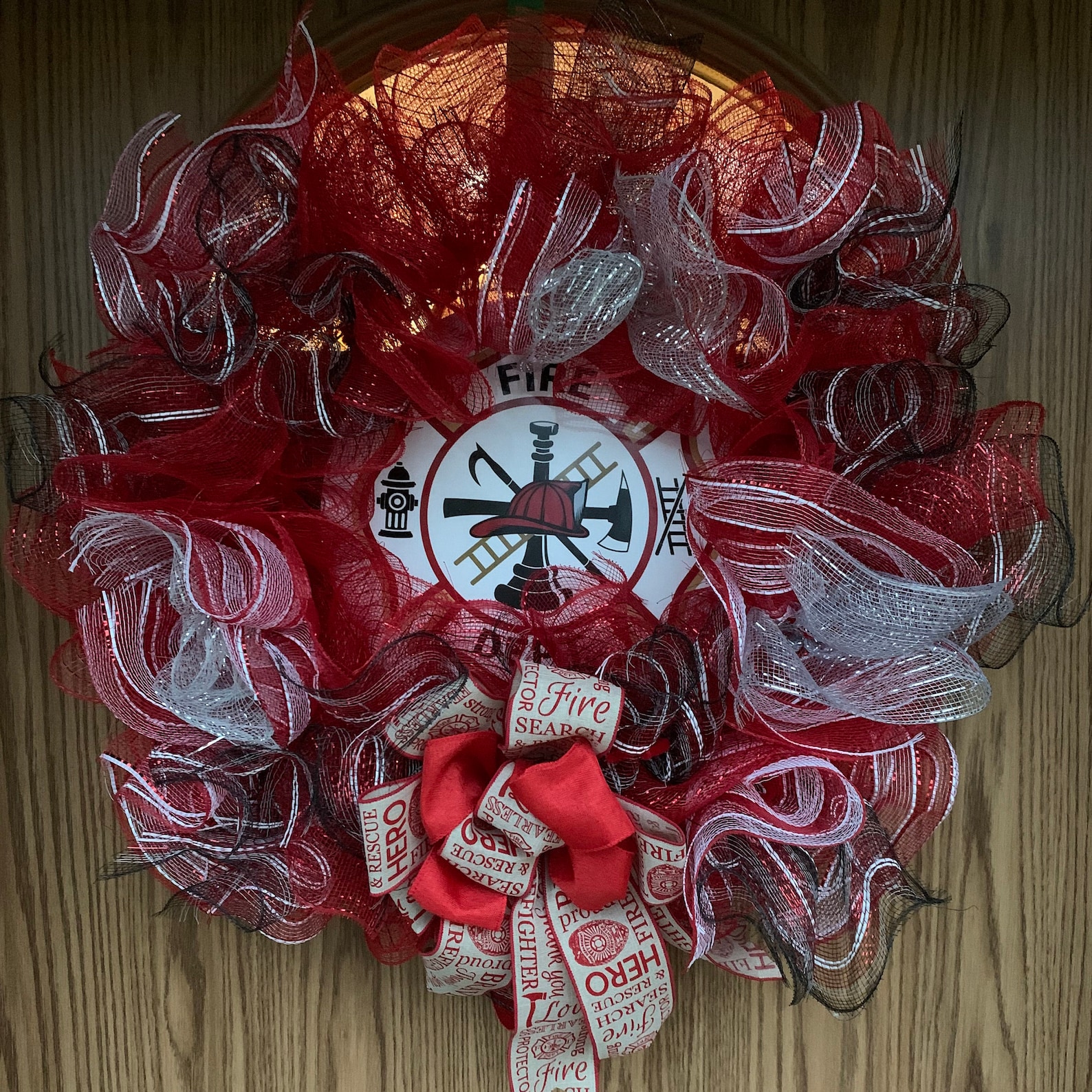 Fire Department Wreath | Etsy