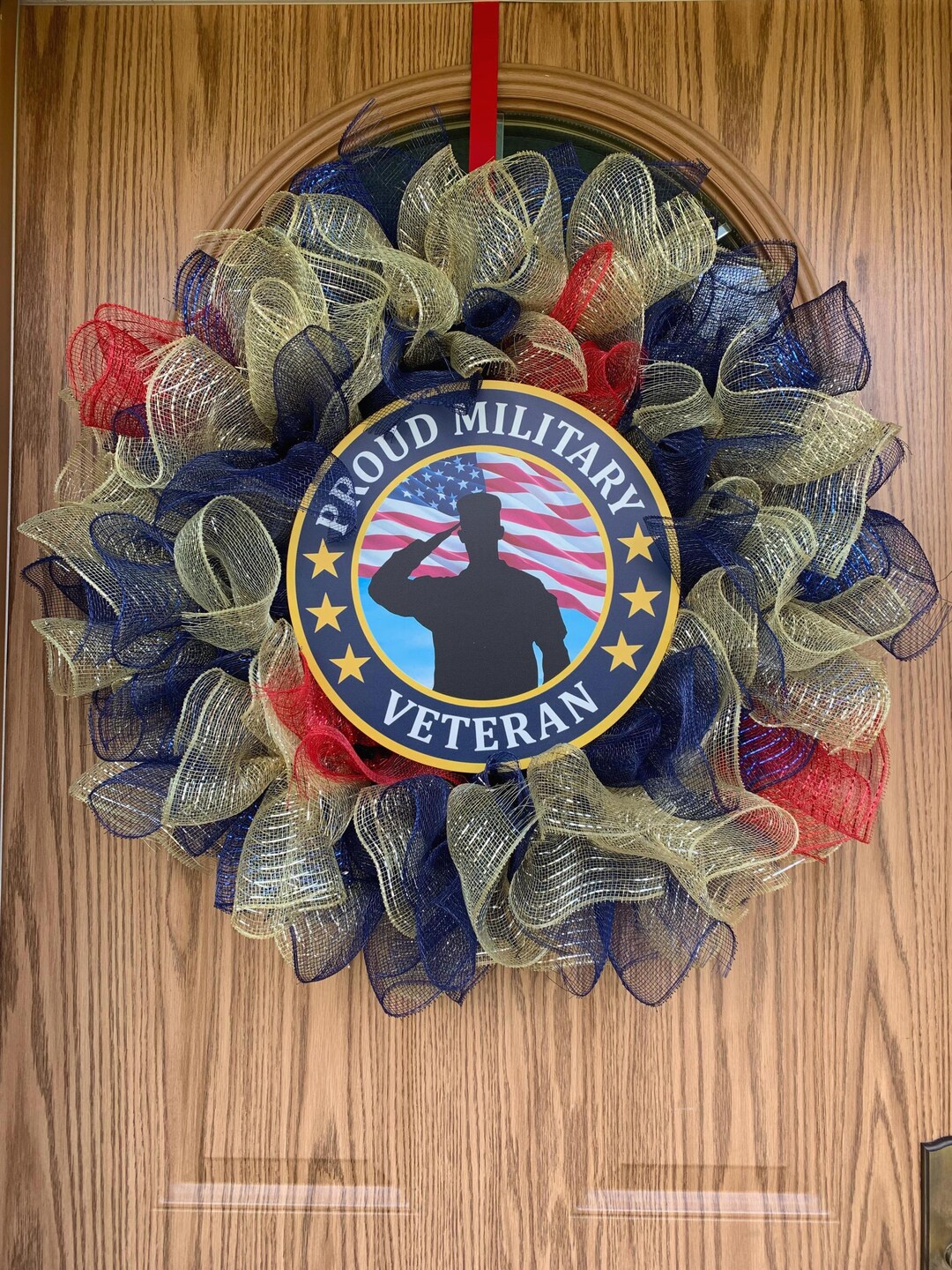 Military Veteran Wreath: Patriotic Home Decor - Etsy