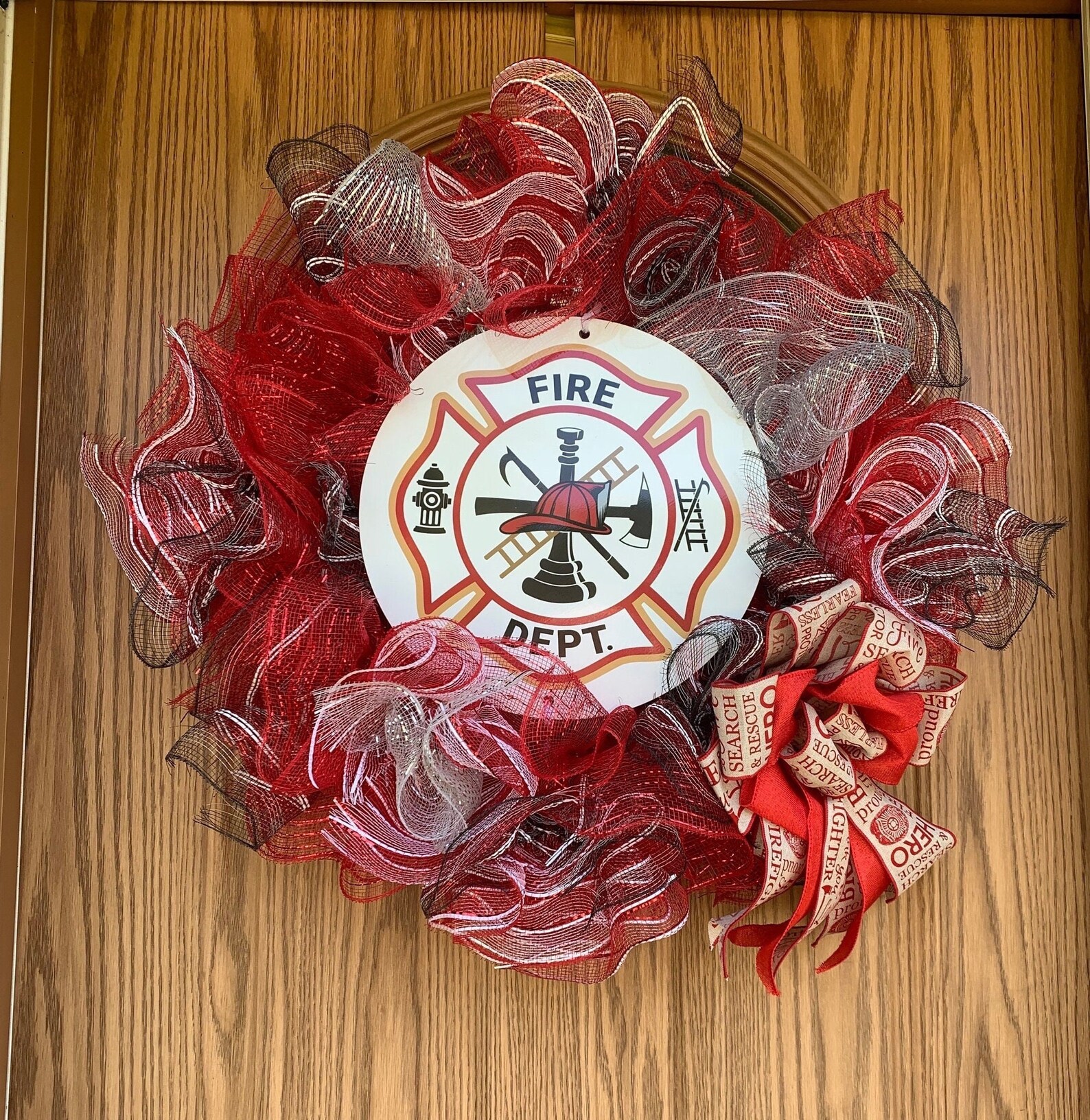 Fire Department Wreath - Etsy