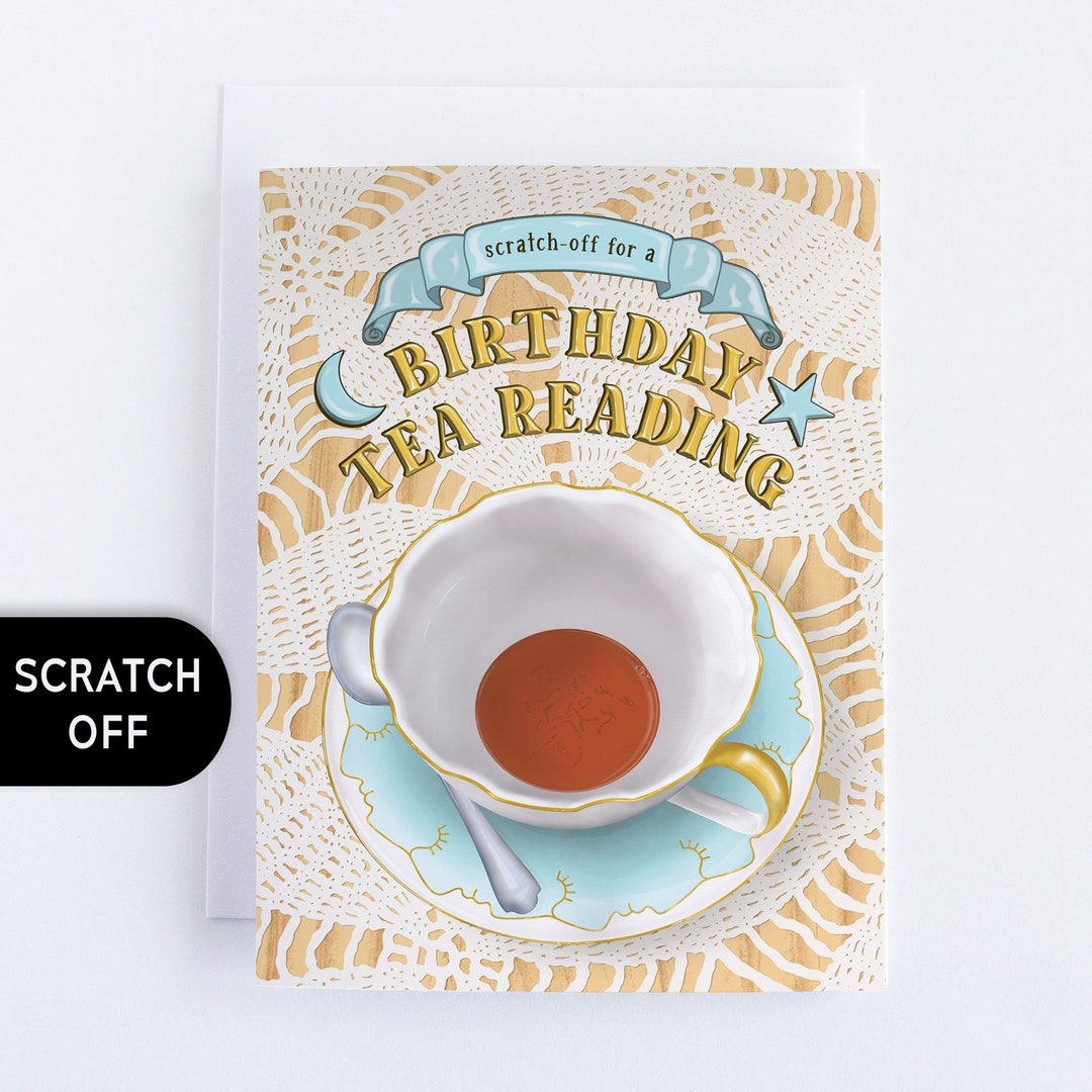 Tea Reading Birthday Card Dolphin - Etsy