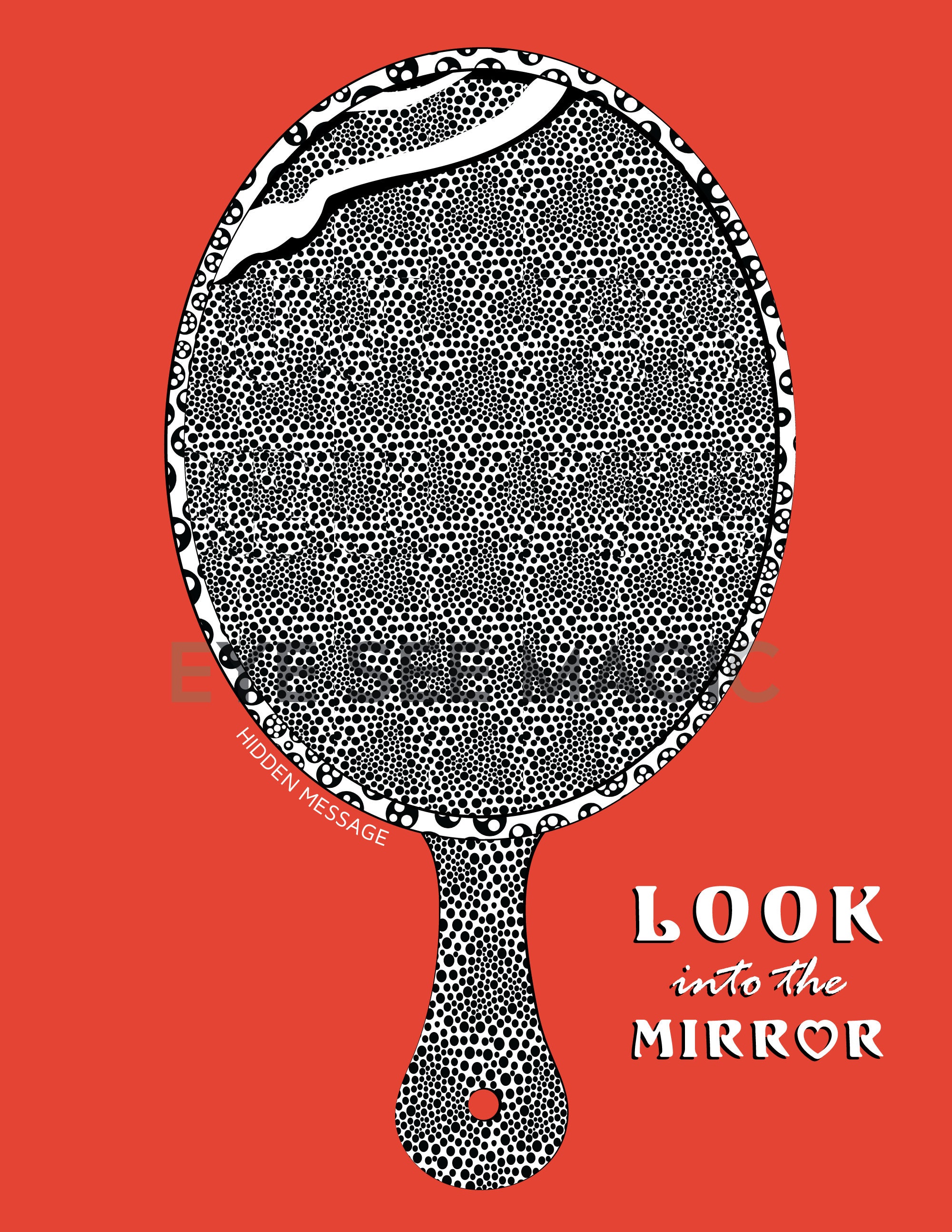 UR CUTE Secret Message, Optical Illusion - Etsy
