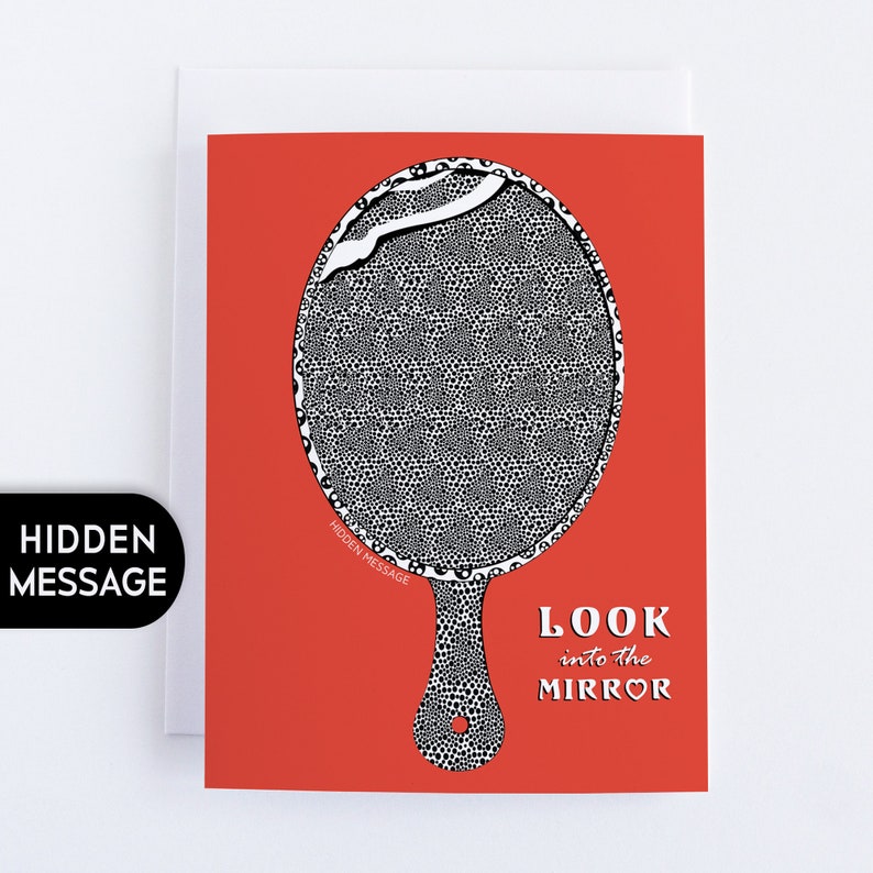 UR CUTE Secret Message, Optical Illusion - Etsy