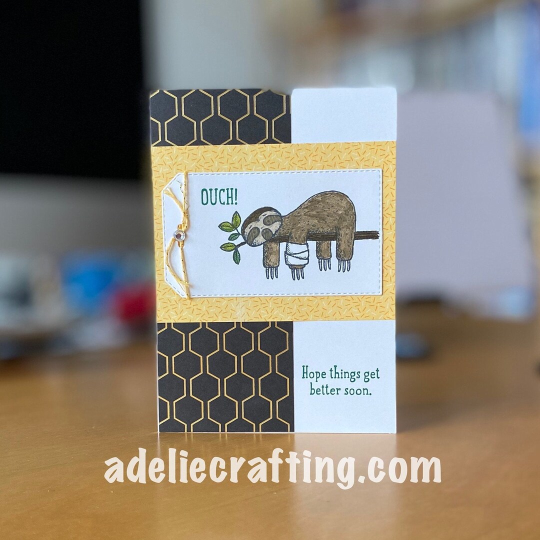 Sloth Get Well Soon Card - Etsy