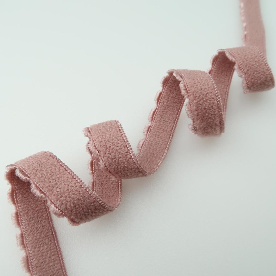 Dusty Pink Color Match Supplies Plush Elastic for Bra and Knickers 10 ...