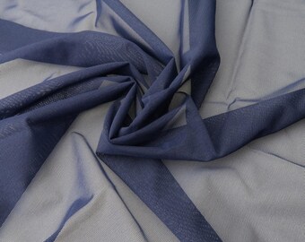 Navy Blue Mesh Fabric - Etsy