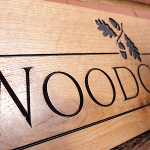 Solid Oak Deep-carved Treated House Signs. - Etsy UK