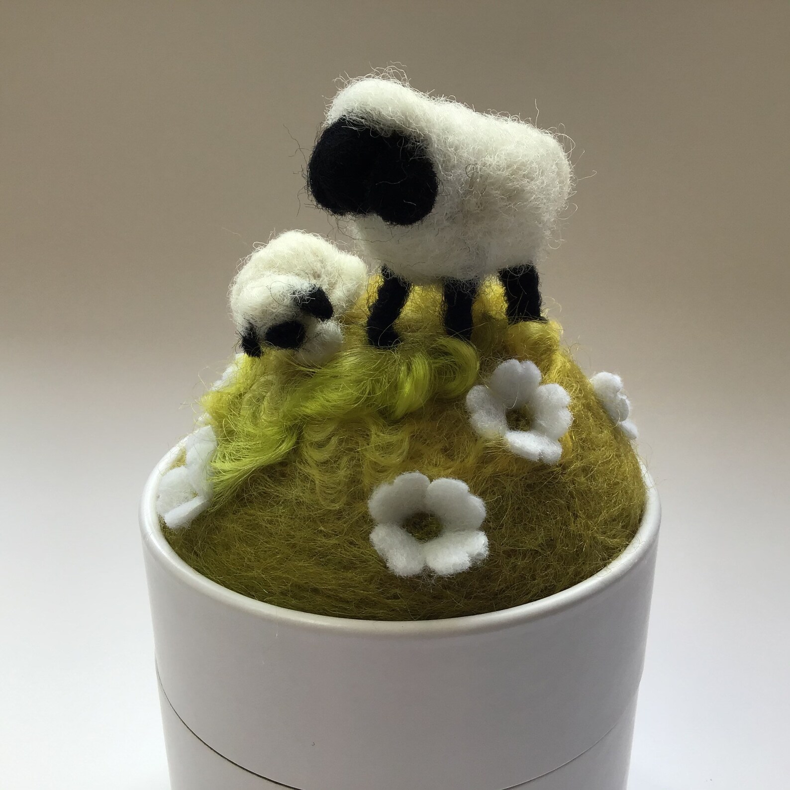 Needle Felting Sheep & Highland Cow Pin Cushion Box Kits - Etsy