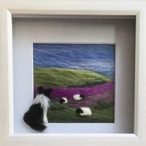 Needle Felting Border Collie Picture Kit - Etsy