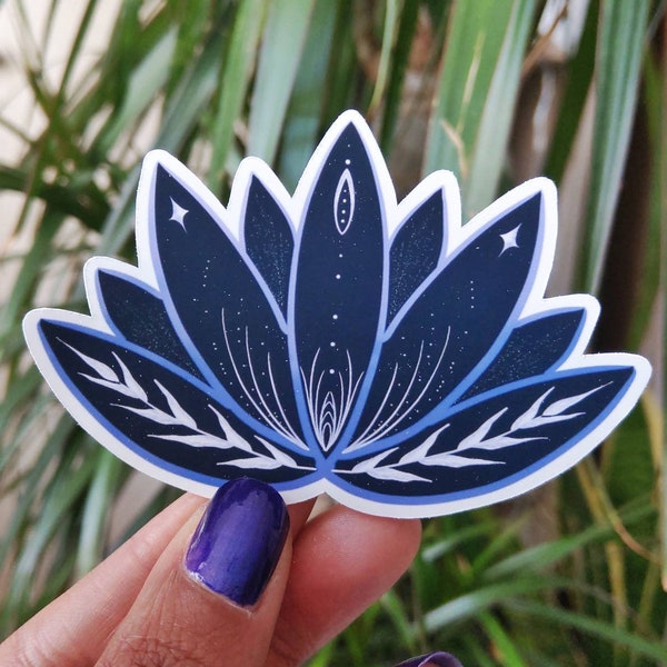 Lotus Flower Sticker - Etsy