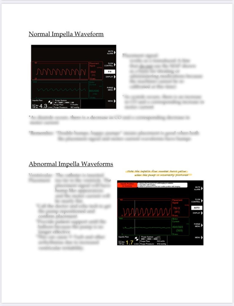 Hemodynamic Study Guide - Part 1, Version 2 (DIGITAL) - Etsy