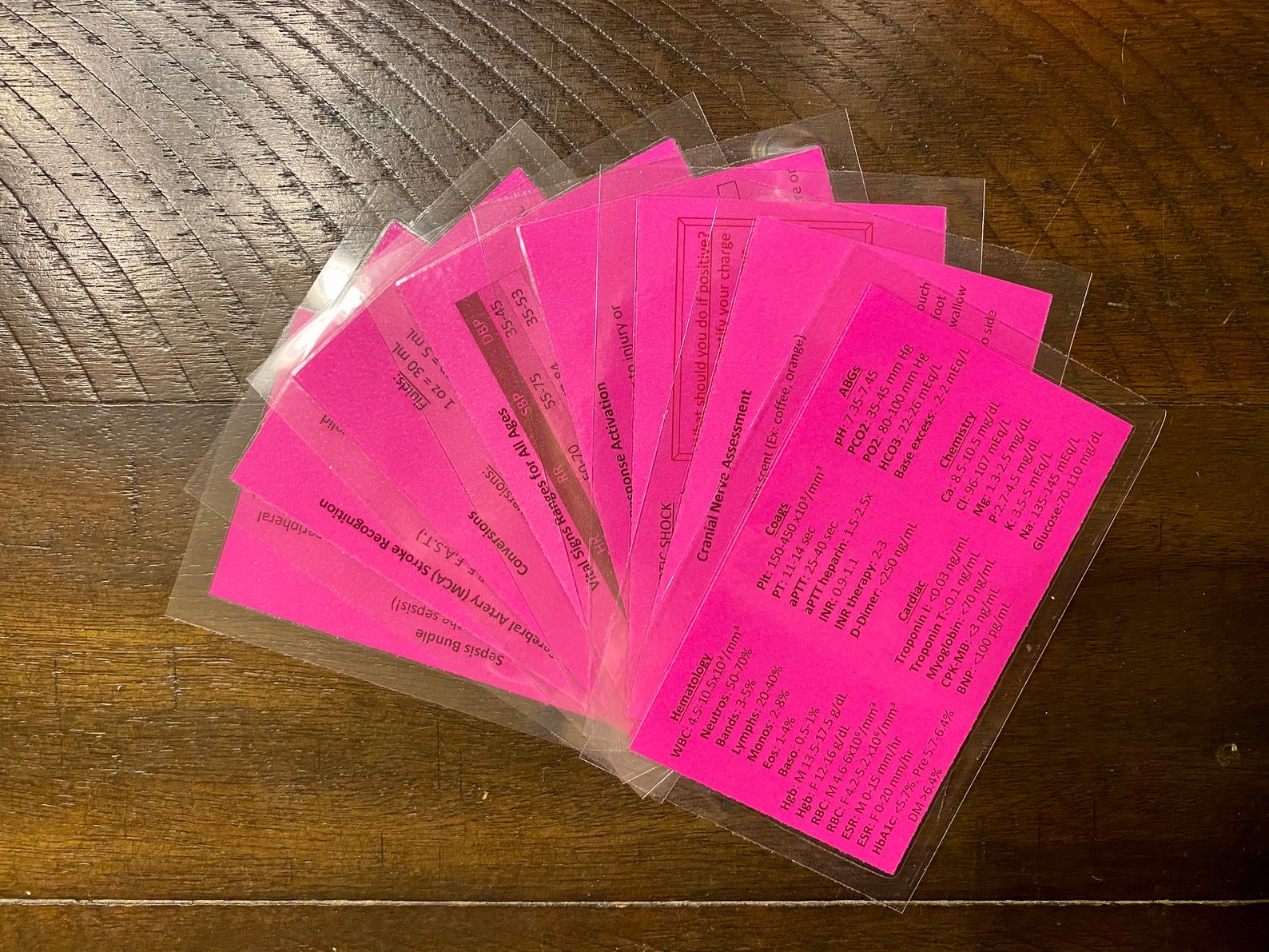 Nursing School Badge Reference Cards - Etsy