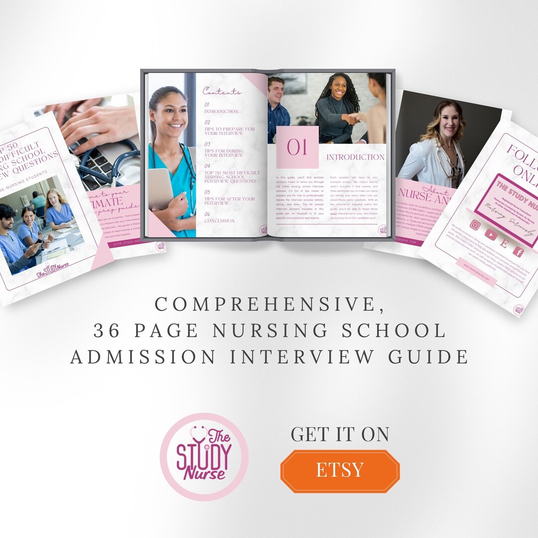 Nursing School Admission Interview Guide - Top 50 Questions & Tips for ...