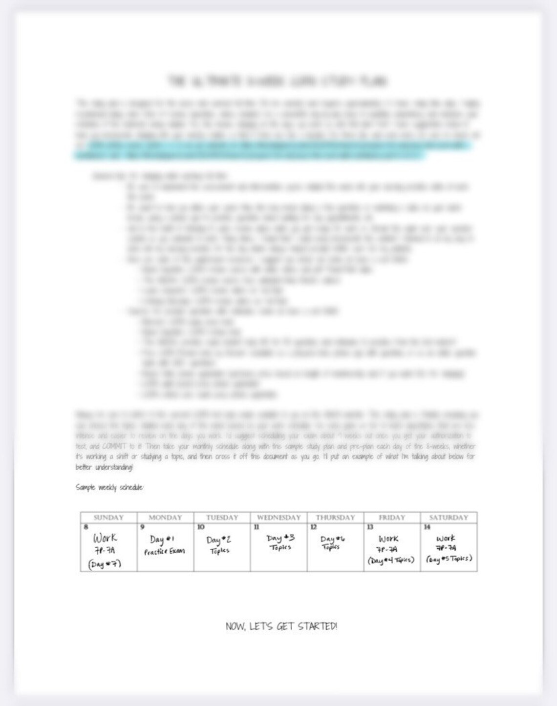 CCRN Study Plan - DIGITAL - Etsy