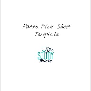 Pathophysiology Flow Sheet Template (DIGITAL & Unlined) - Etsy