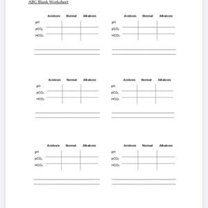 Arterial Blood Gas (ABG) Study Guide - Version 2 (DIGITAL) - Etsy