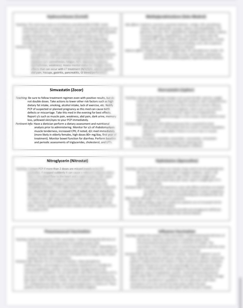 Erin's Drug Cards DIGITAL - Etsy