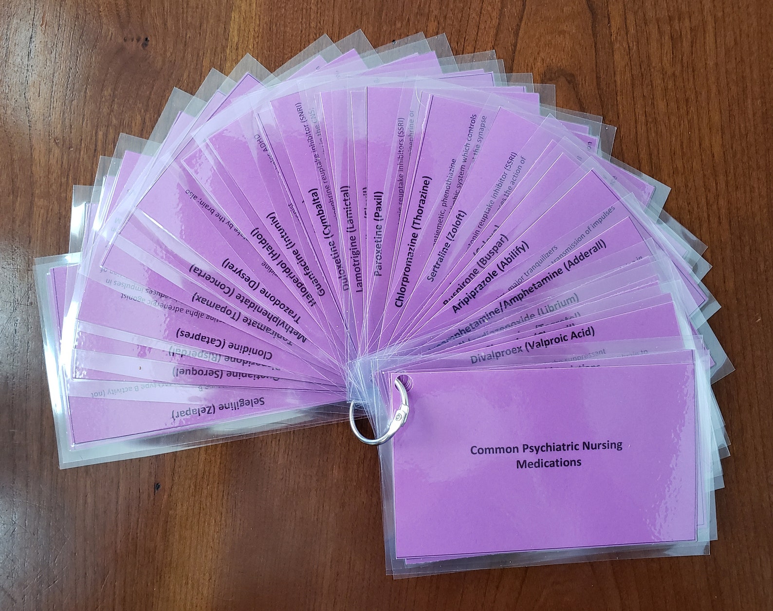 Psychiatric Nursing Drug Cards | Etsy