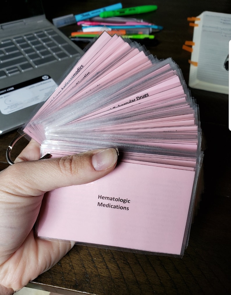 Pharmacology Medication Cards full Set - Etsy UK