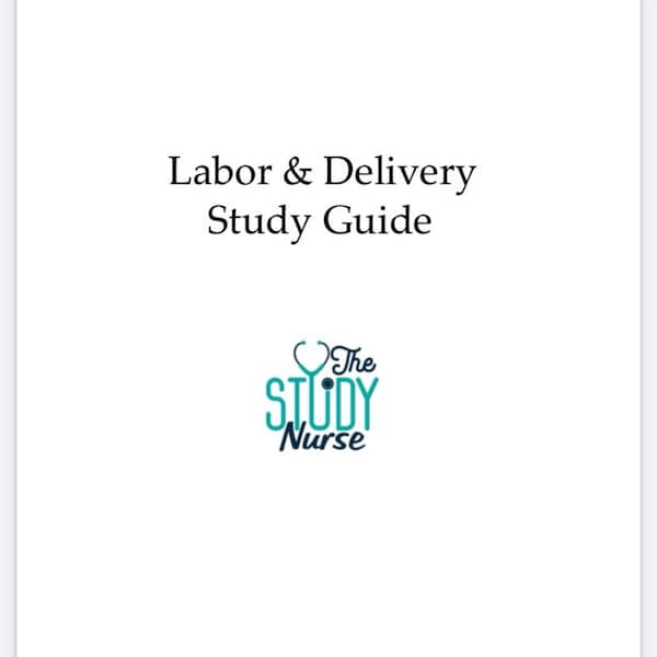 Labour and Delivery Nurse Study Guide - Etsy