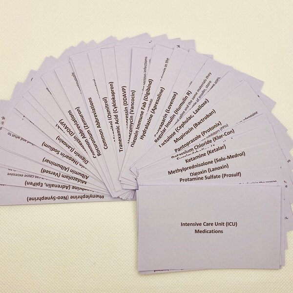 Medication Cards - Etsy