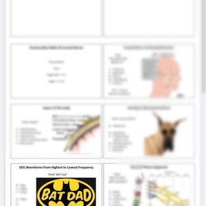 CRNA School Mnemonic Cards - Anatomy & Physiology - Etsy UK
