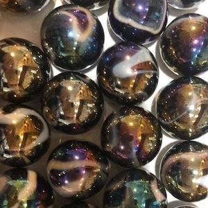 12 "milky Way" Marbles - Vacor/mega Marbles for Games, Decor, Crafts or ...