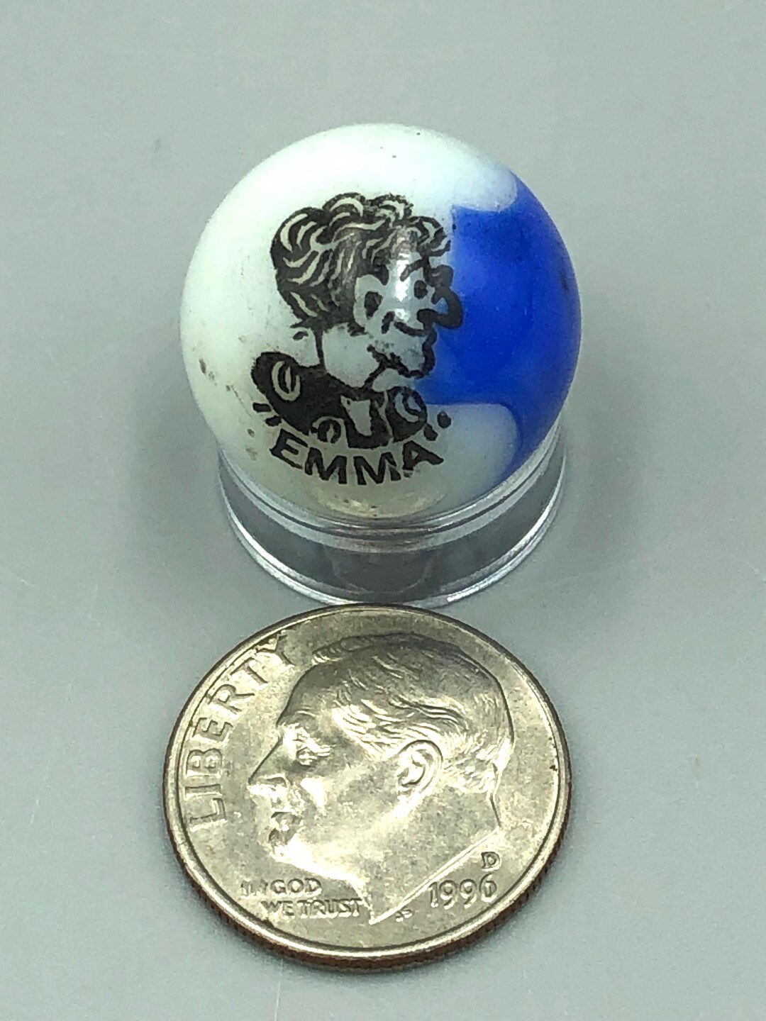 Peltier Comic Blue and White Emma Marble: Set of 1 - Etsy