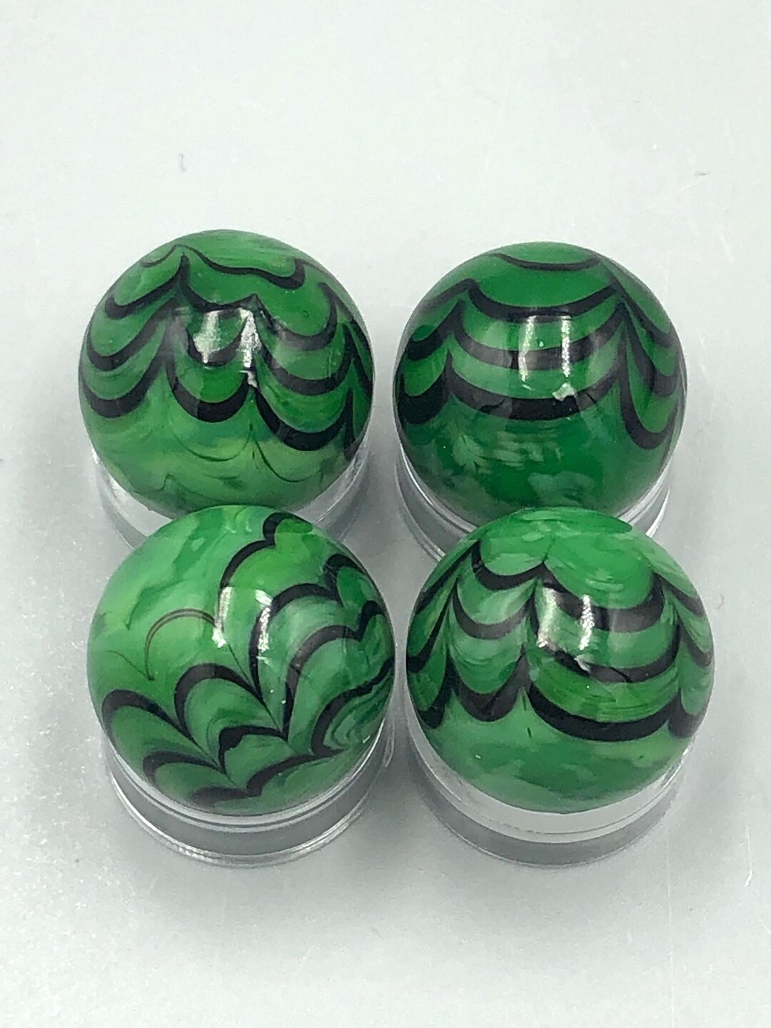 Art Glass Lacey Swirl Marbles .63": Set of 4 - Etsy