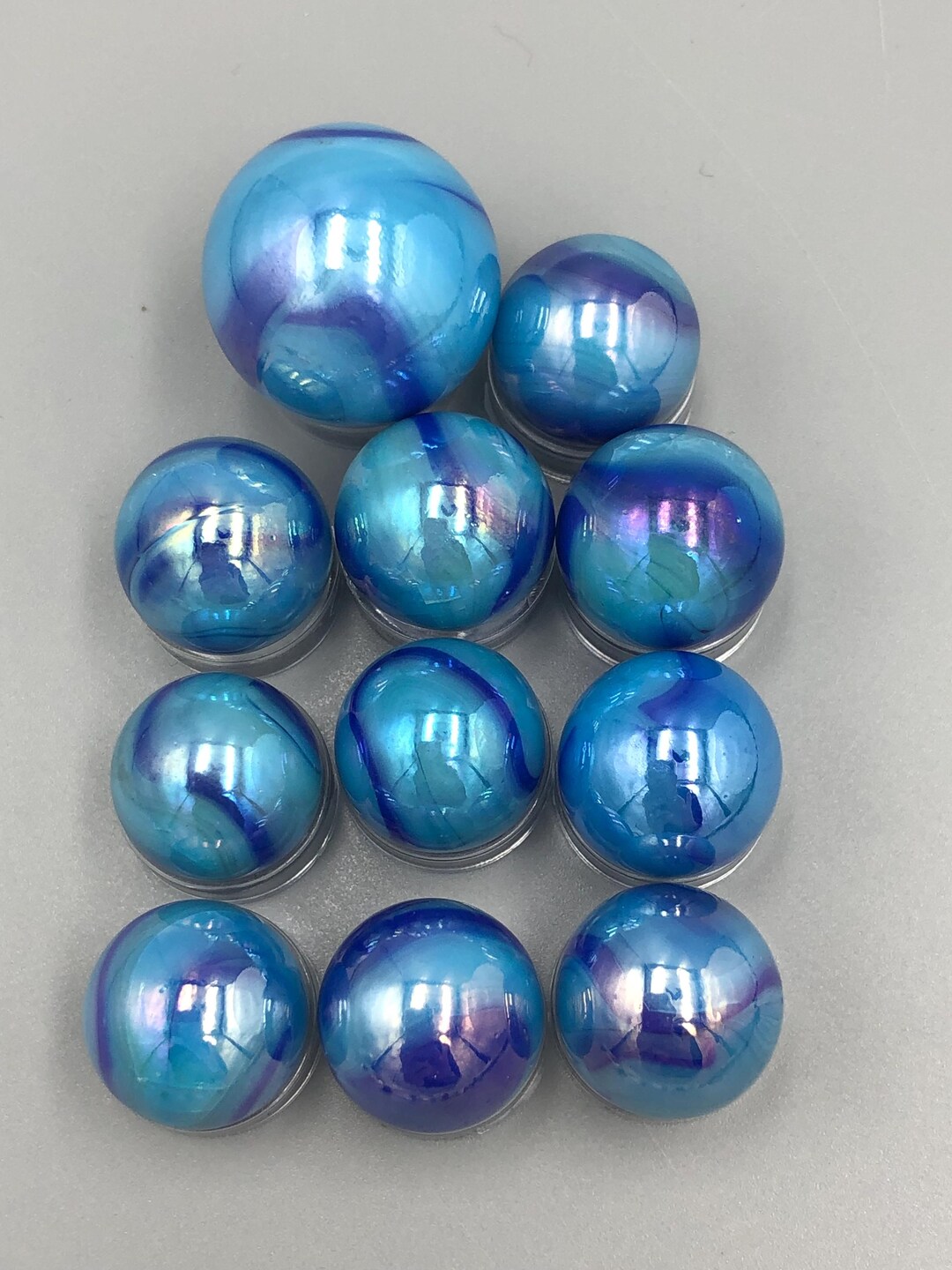 11 ocean Game Set Marbles 10 Targets and 1 Shooter Retired Vacor/mega ...