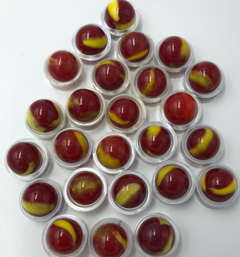 25 Vacor Red Devil Marbles: 1/2 Inch Peewees - Etsy