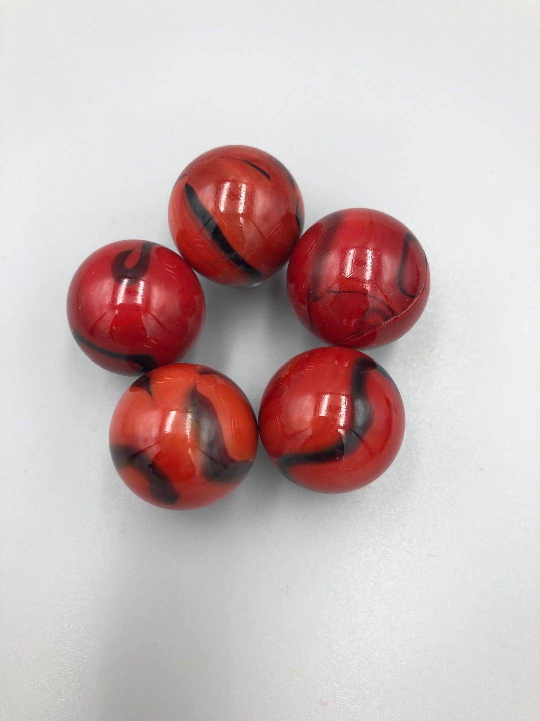 5 ladybug Shooter Marbles Vacor/mega Marbles for Games, Decor, Crafts ...