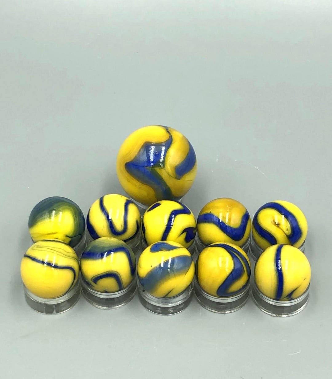 Vacor Blue Tang Marbles: Set of 11, 10 Targets and 1 Shooter - Etsy