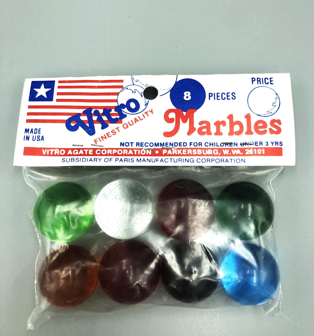Vitro Agate Original Bag of Shooter Marbles: Set of 8 - Etsy