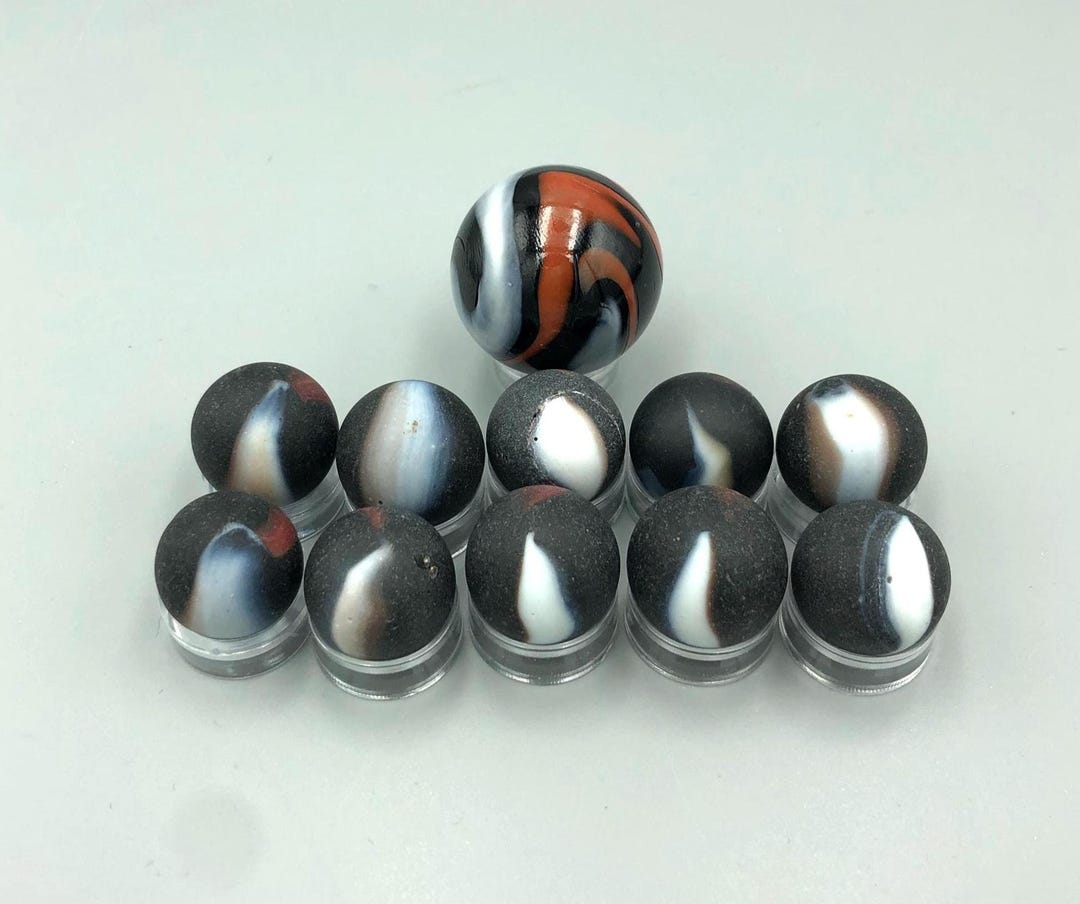 Vacor Pirates Toy Marbles: Set of 11, 10 Vacor Frosted Targets and 1 ...