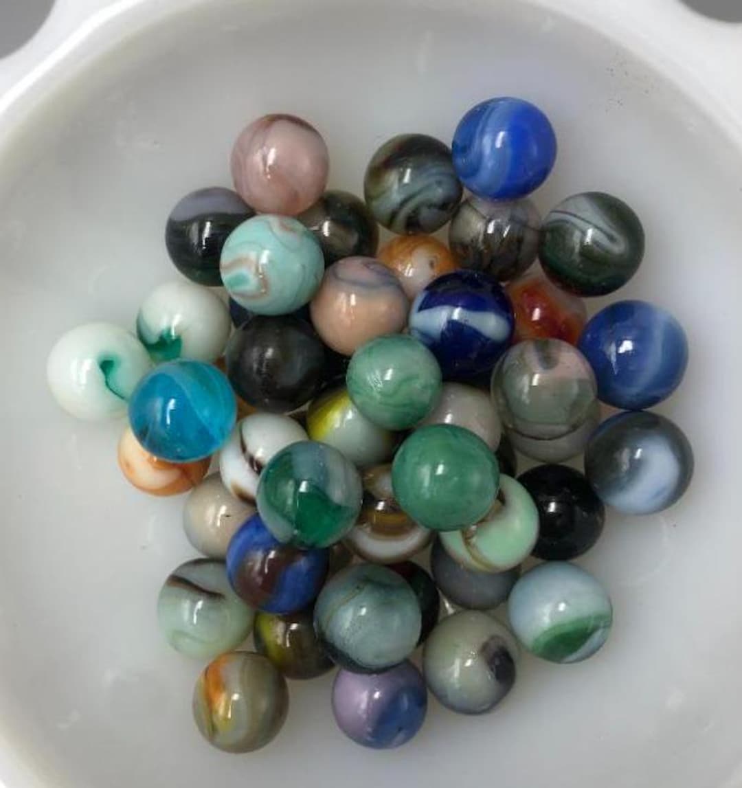 JABO Classics, Mixed Swirl Marbles: Set of 25 - Etsy
