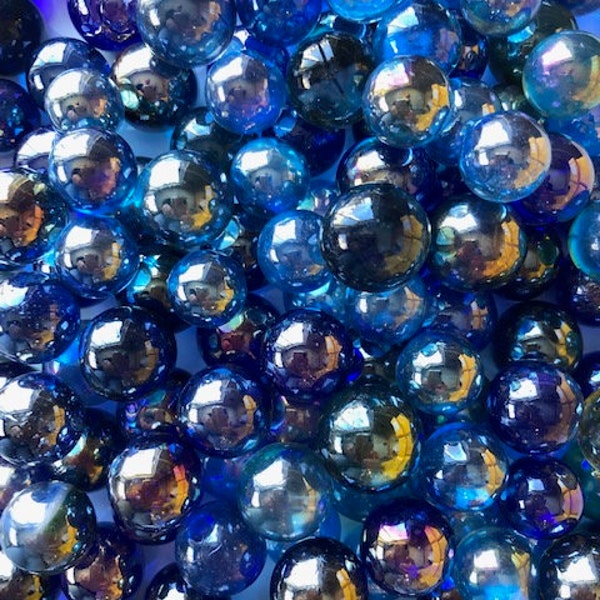 Blue Marbles - Etsy