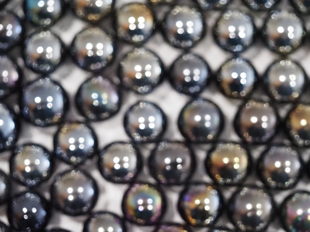 Vacor Iridescent Glass Marbles: Metallic Steely Torpedoes (12-13mm) Set ...