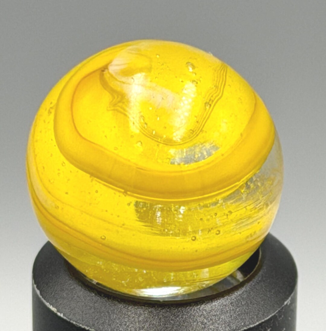 Akro Spiral Snake Yellow Bubbly Tightline Corkscrew Marble .61": Set of ...