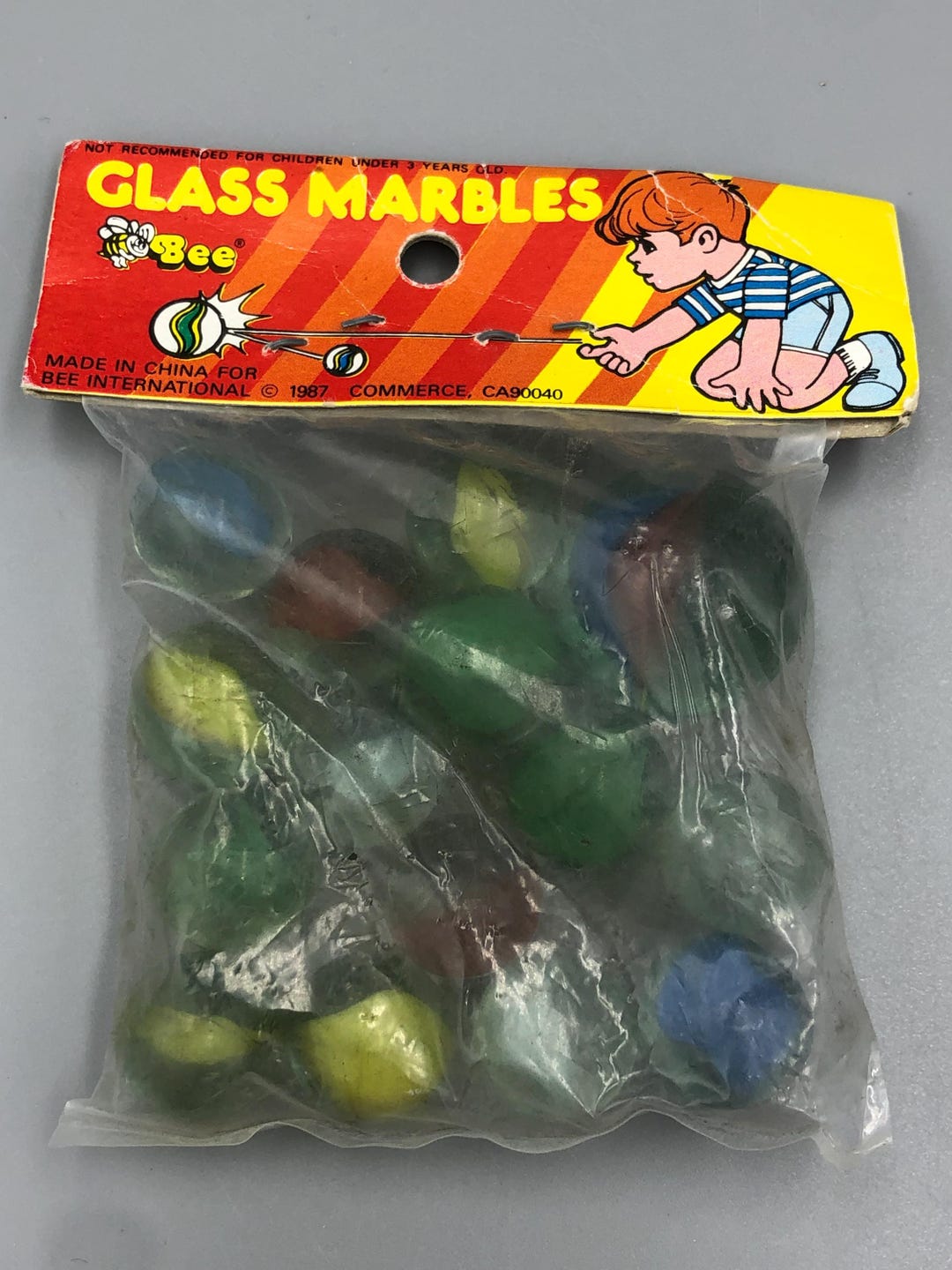 1 "glass Marbles" Game Set - 14 Targets 1 Shooter Marble Bag - Etsy