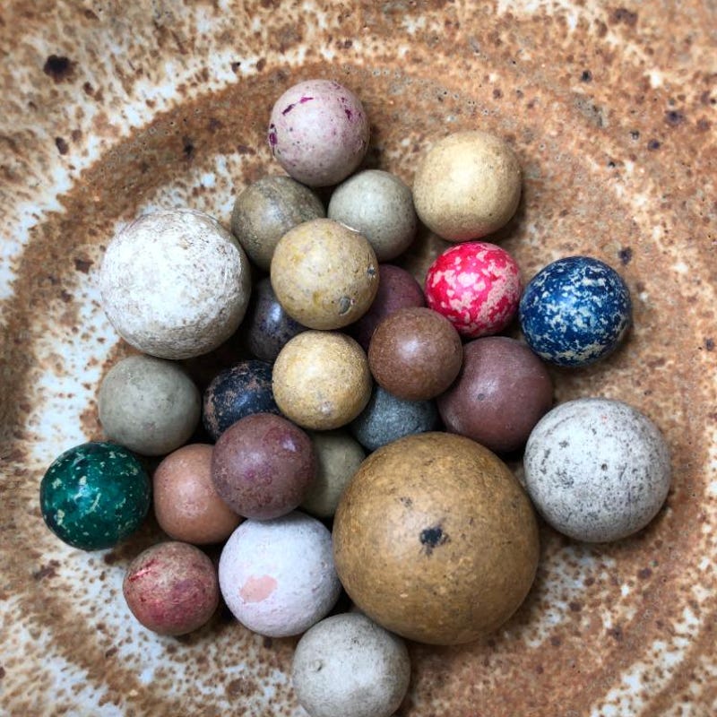 Antique Marbles - Etsy