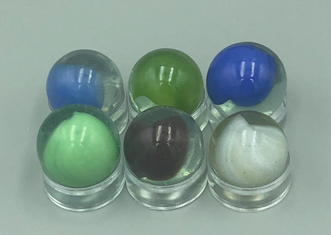 6 "victories" - Vitro Agate Collectible Vintage Marbles From the 1940's ...