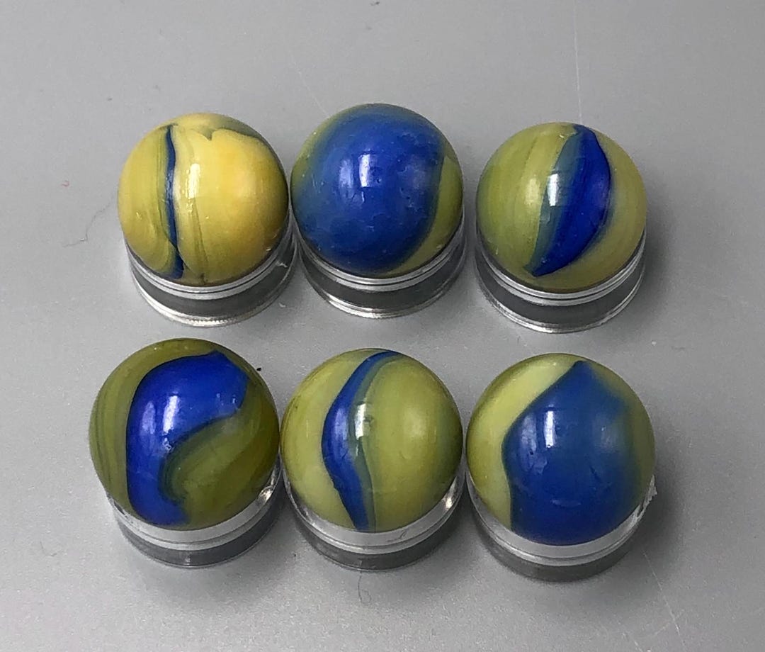 6 "blueberries N Cream" - Rare, Retired Vacor Marbles for Collectors ...