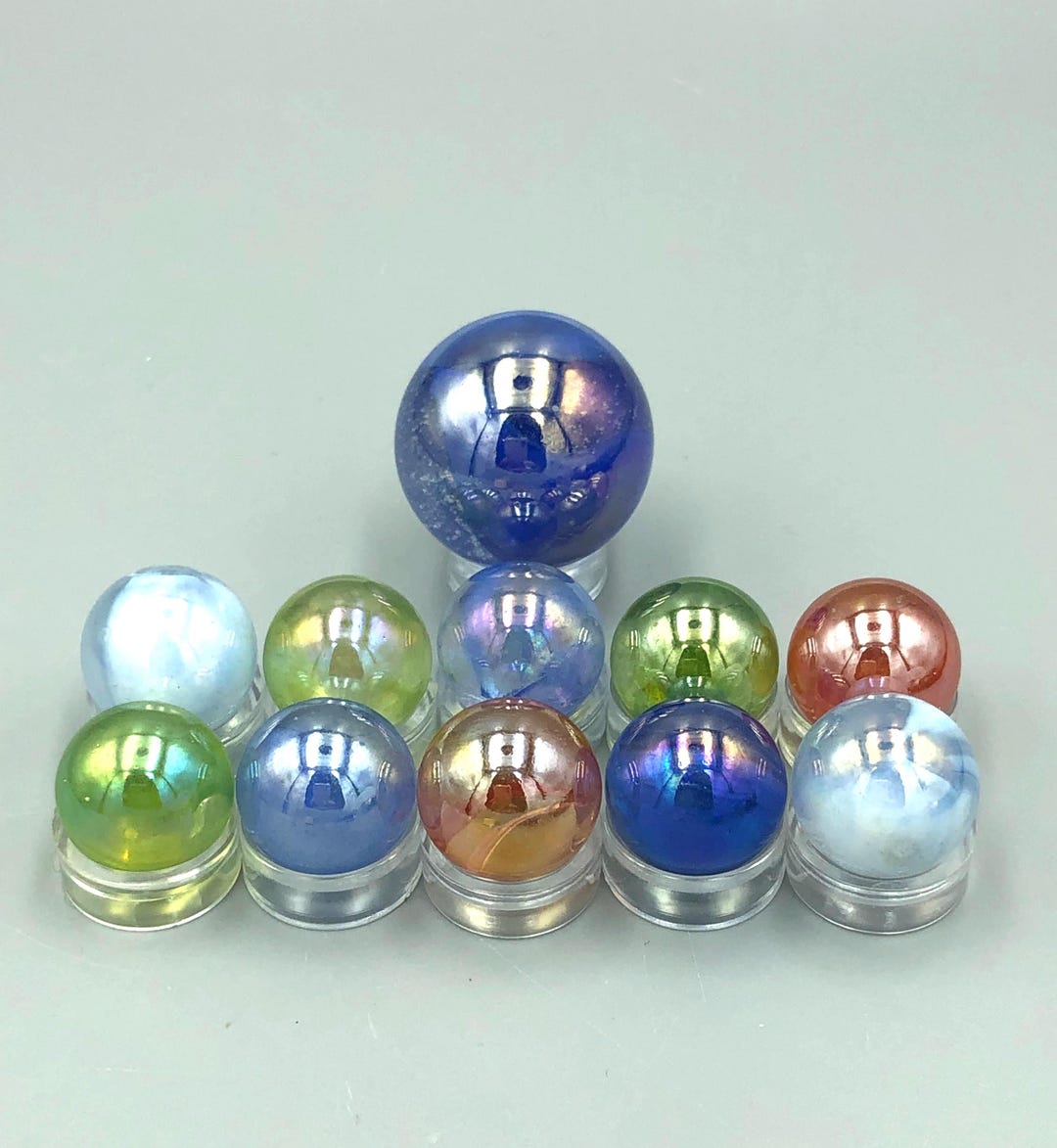 11 "gumballs" Game Set Marbles - 10 Vacor Targets and 1 Shooter, for ...